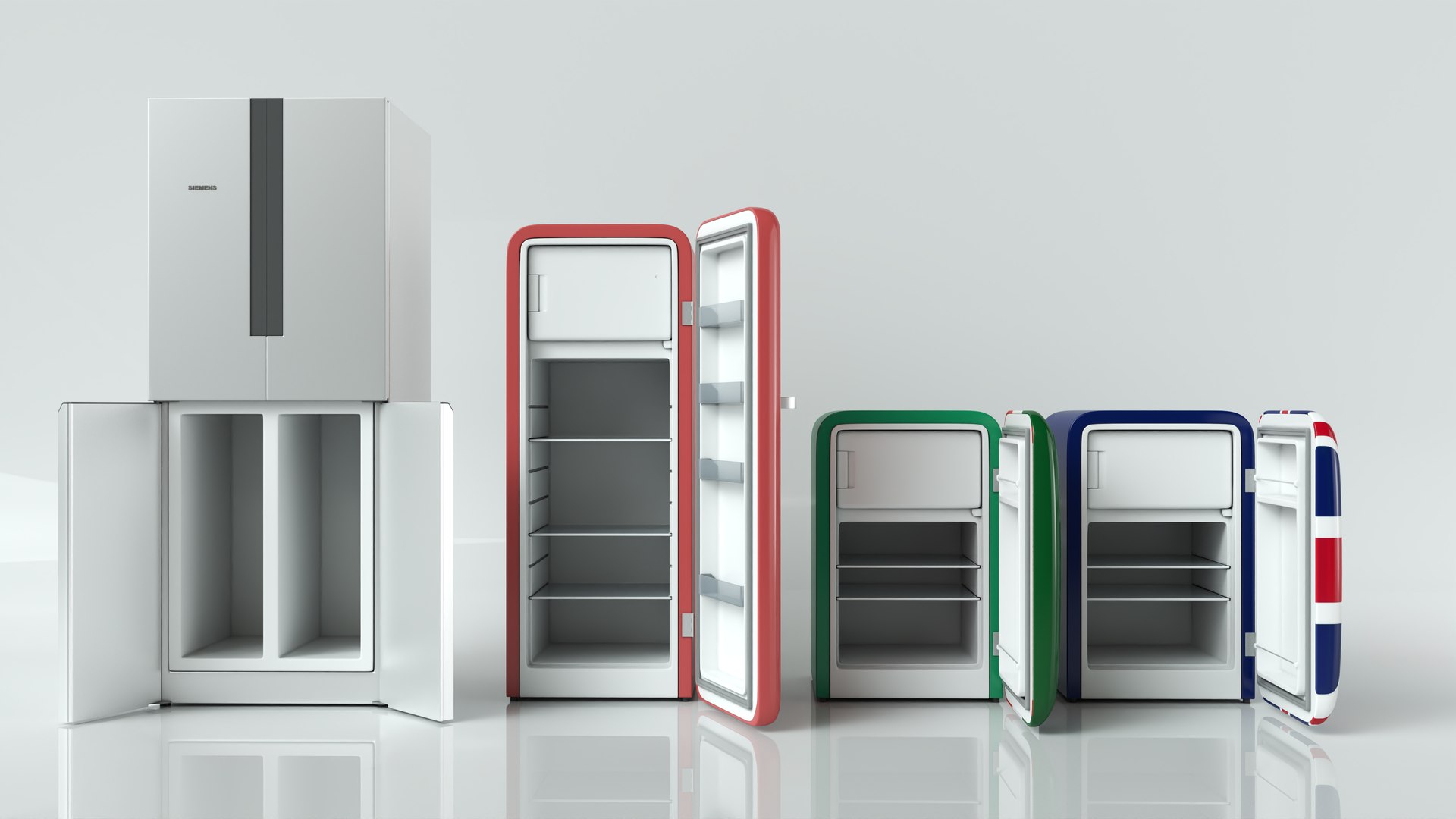 Mini Fridge With Freezer 3D Model - TurboSquid 2141996