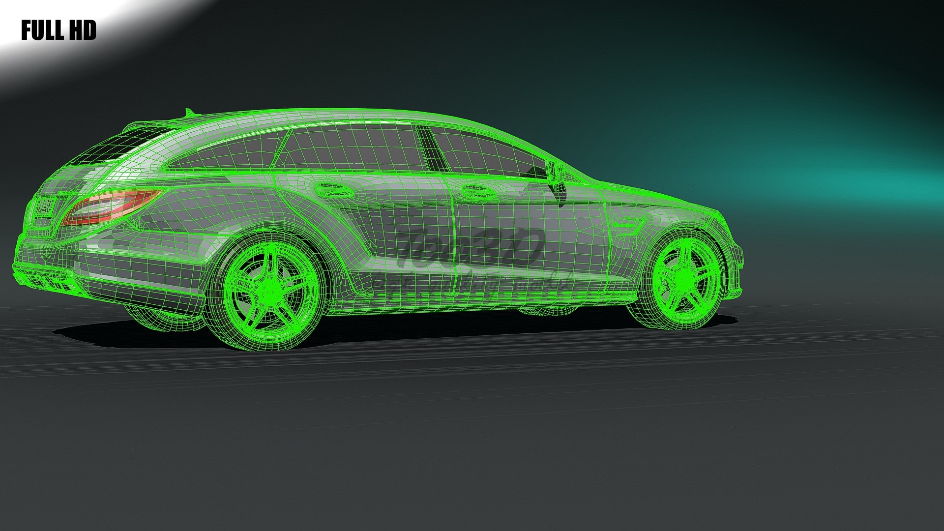 cls shooting brake 3d model