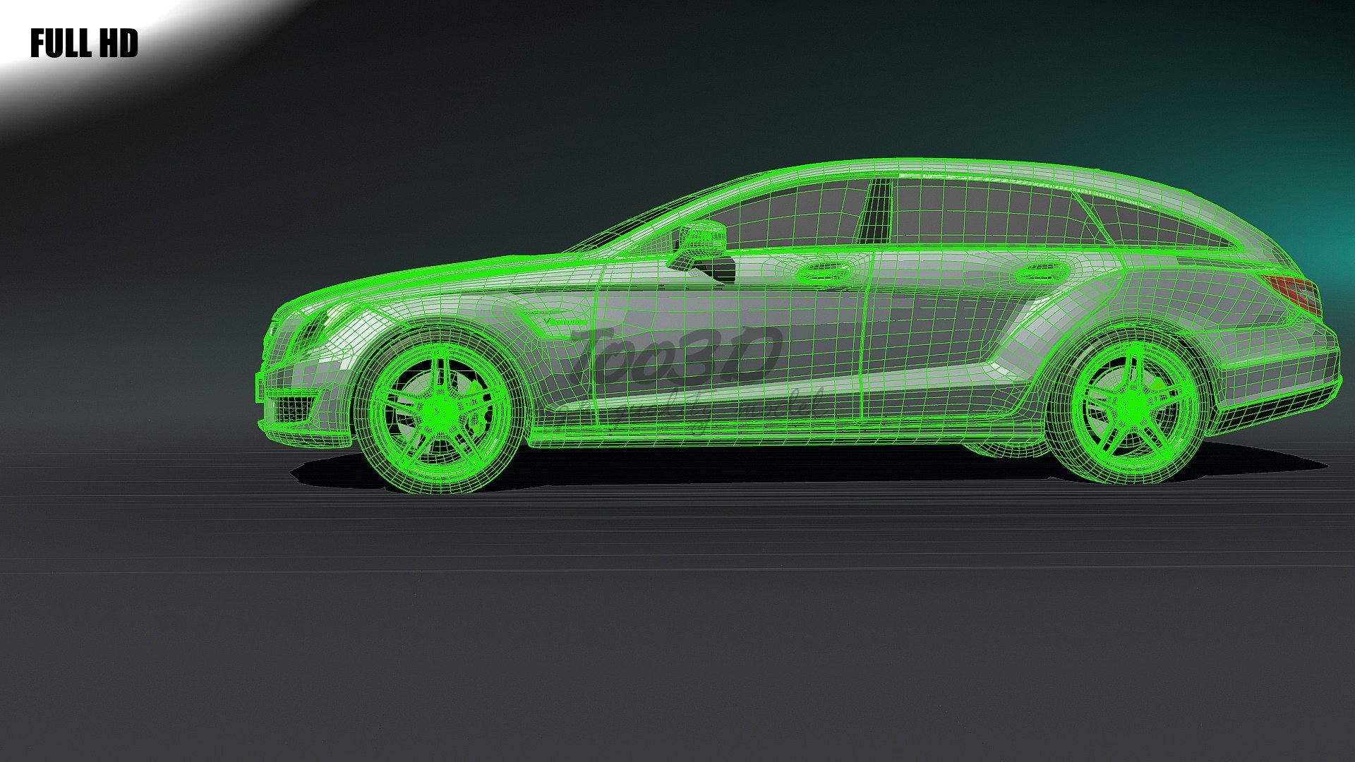 cls shooting brake 3d model