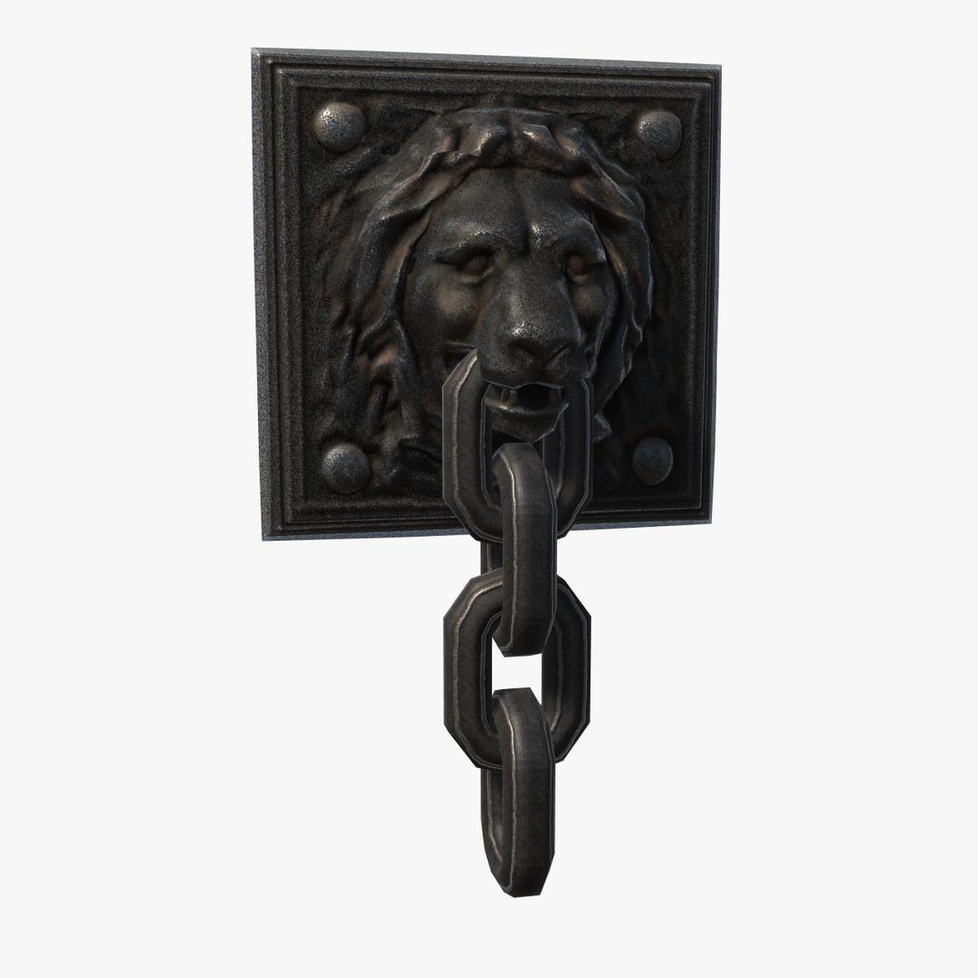 3d Model Chain Lion