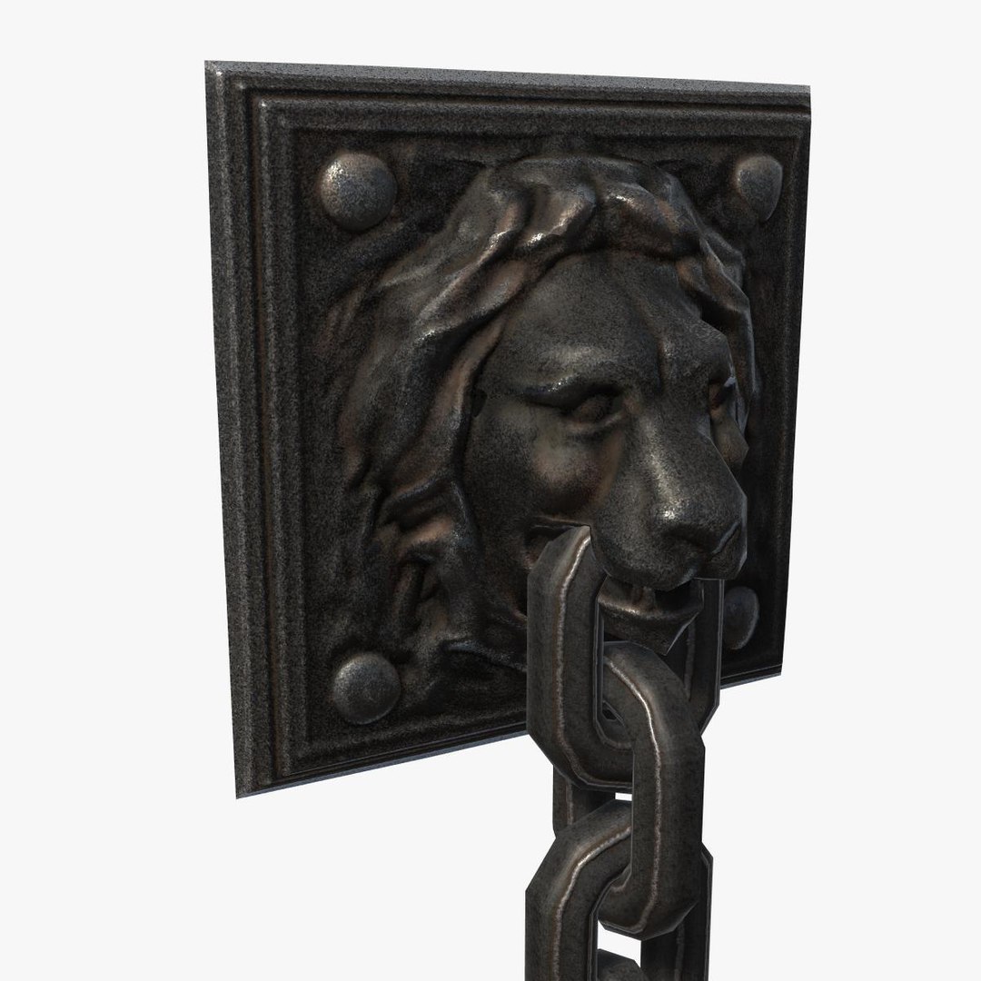 3d Model Chain Lion
