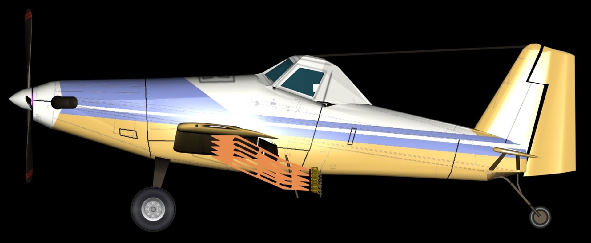 3D model crop duster - TurboSquid 1357588