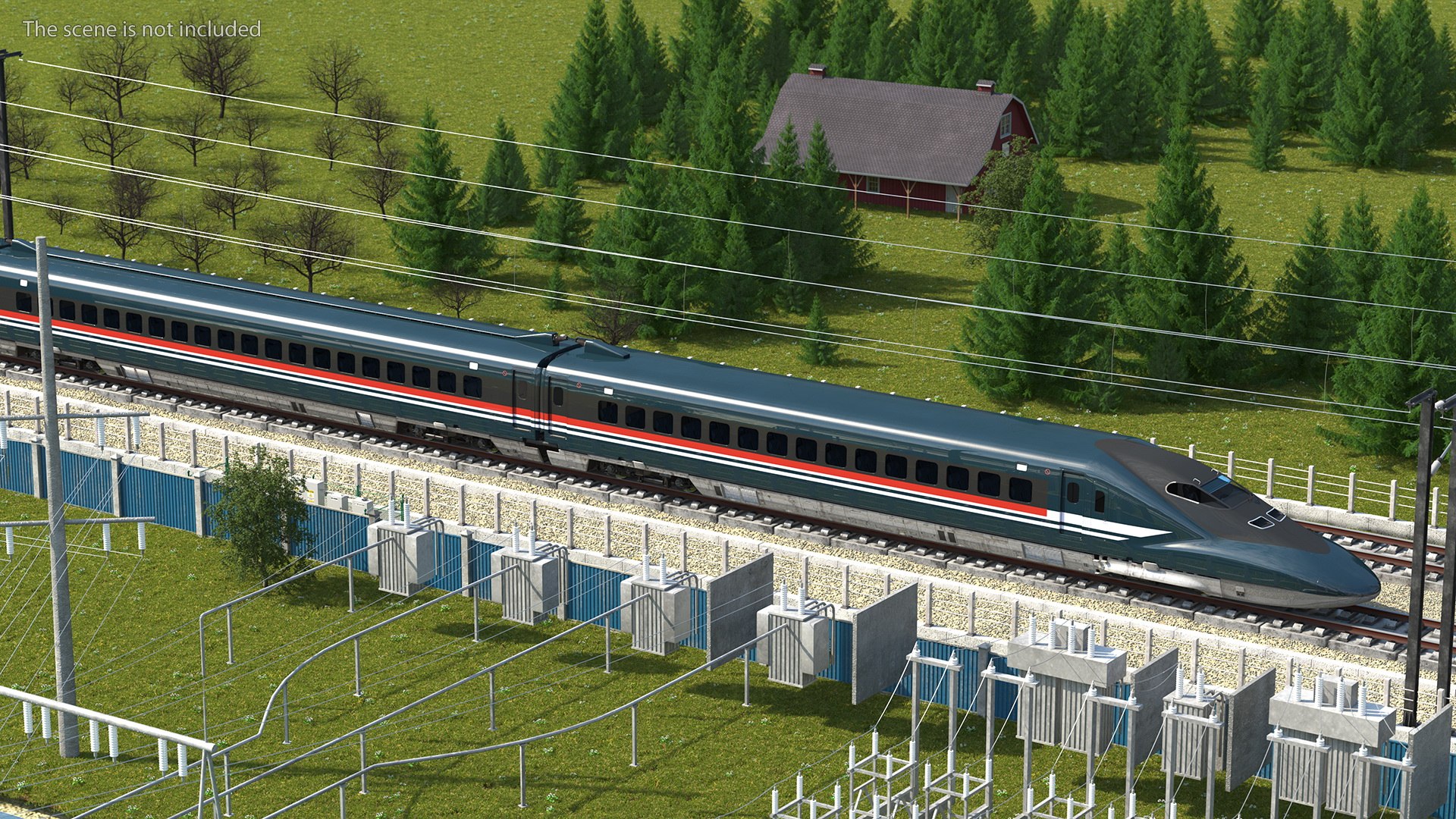 3D Model High Speed Bullet Train Rigged - TurboSquid 1875670