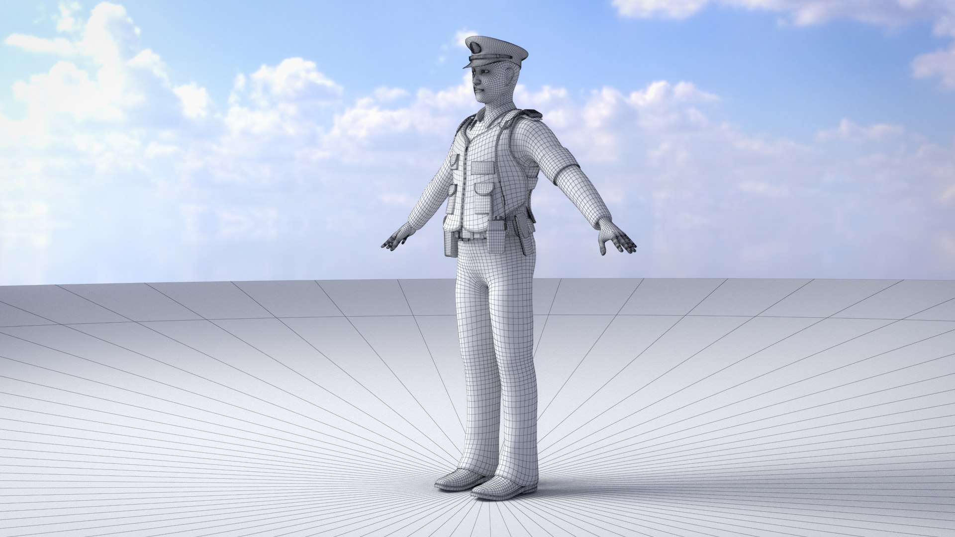 Japanese Police 0002 3D Model - TurboSquid 2253979