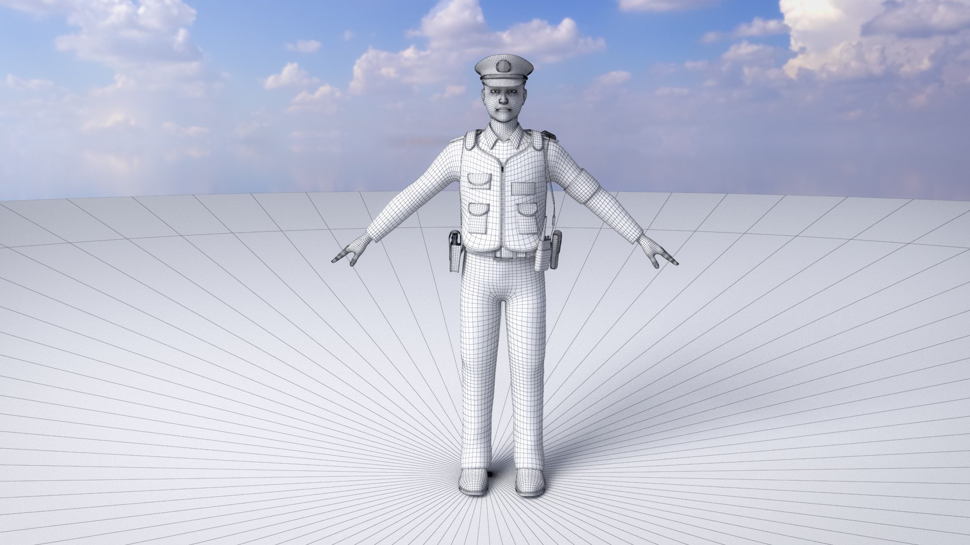 Japanese Police 0002 3D Model - TurboSquid 2253979