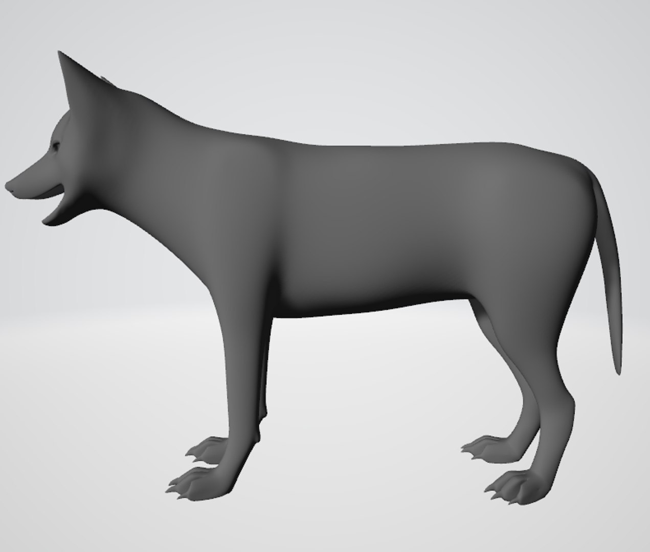 3D Gray Wolf Base Mesh Model - TurboSquid 2407827