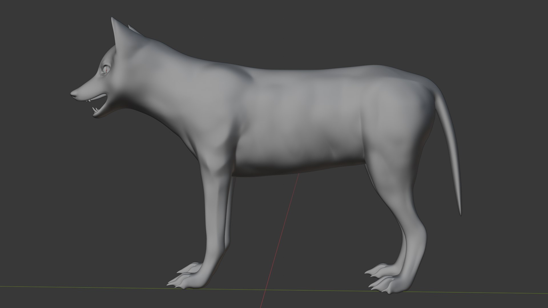 3D Gray Wolf Base Mesh Model - TurboSquid 2407827