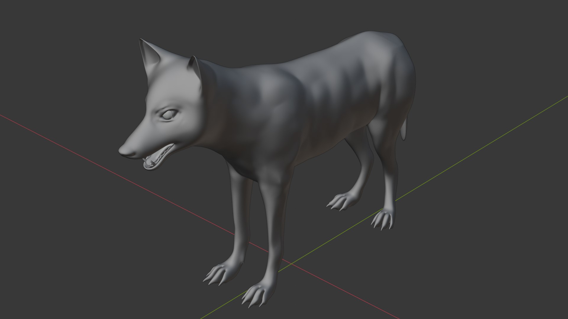 3D Gray Wolf Base Mesh Model - TurboSquid 2407827