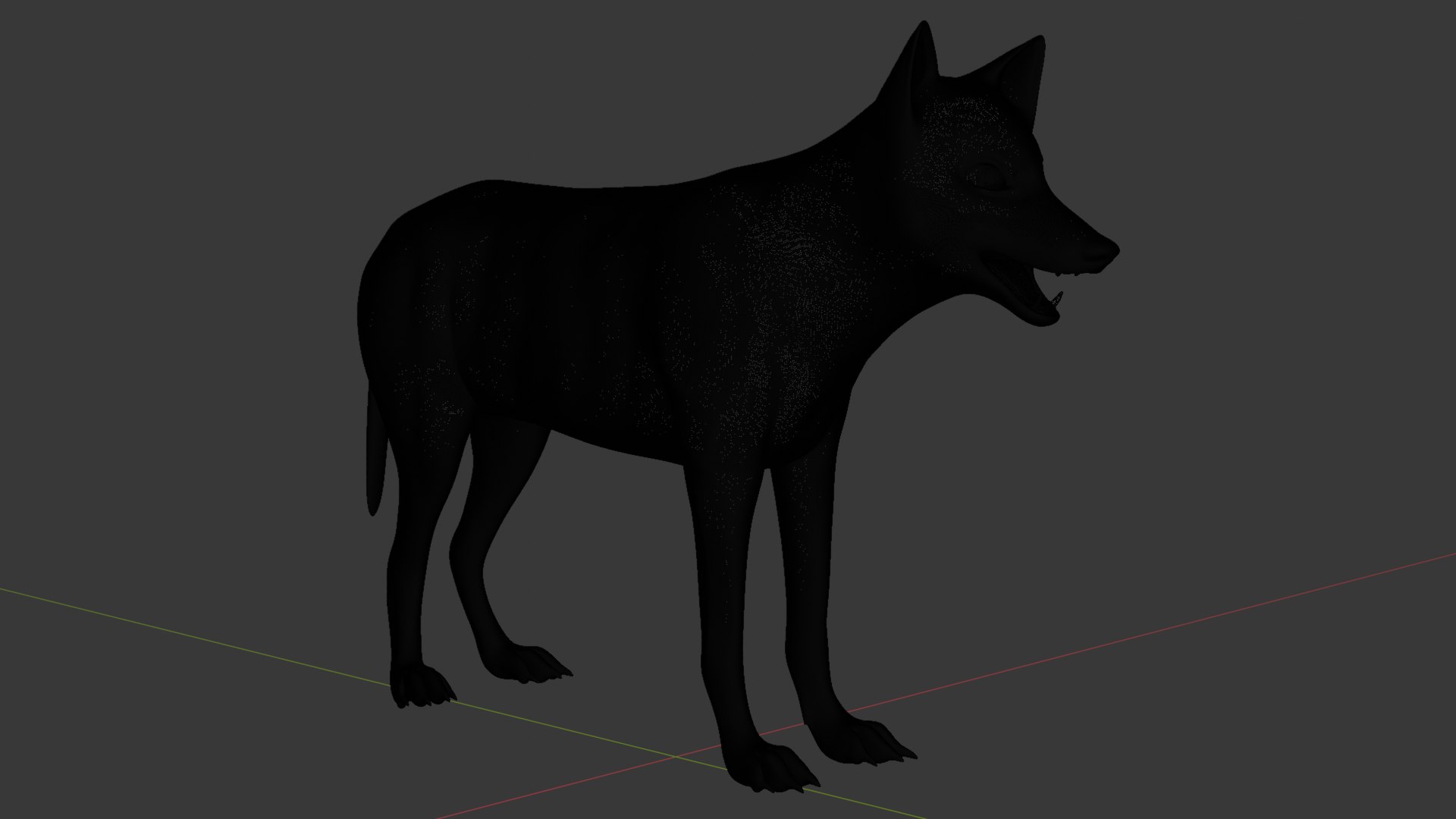 3D Gray Wolf Base Mesh Model - TurboSquid 2407827
