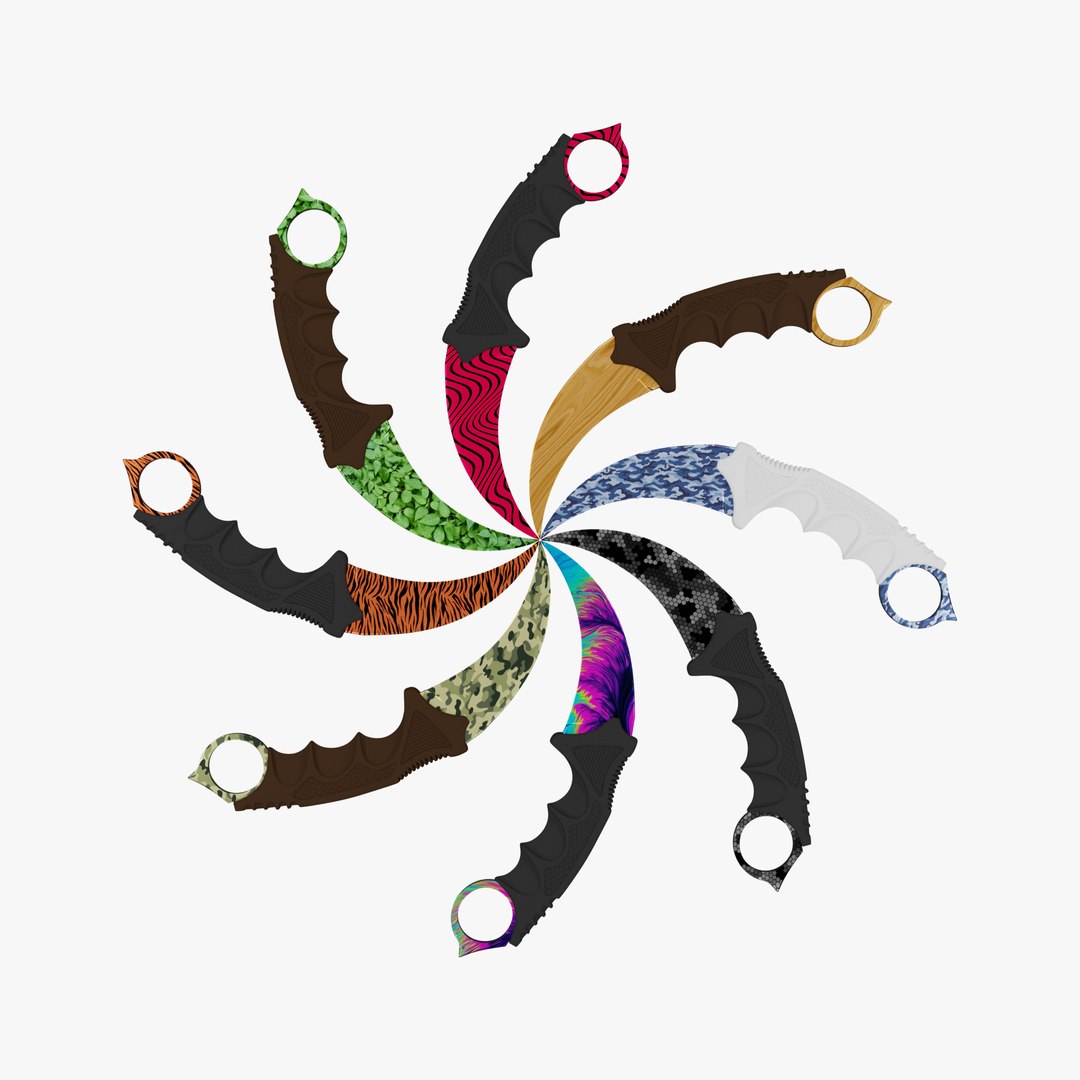 Karambit Camo Collection 3D Model - TurboSquid 1947828