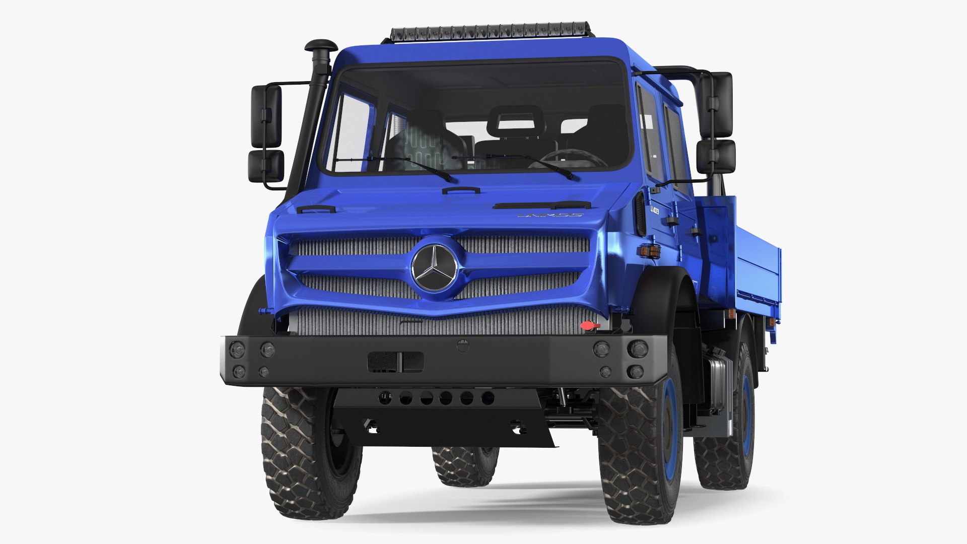 Mercedes Benz Unimog 4023 Off Road Vehicle Simple Interior 3D model ...