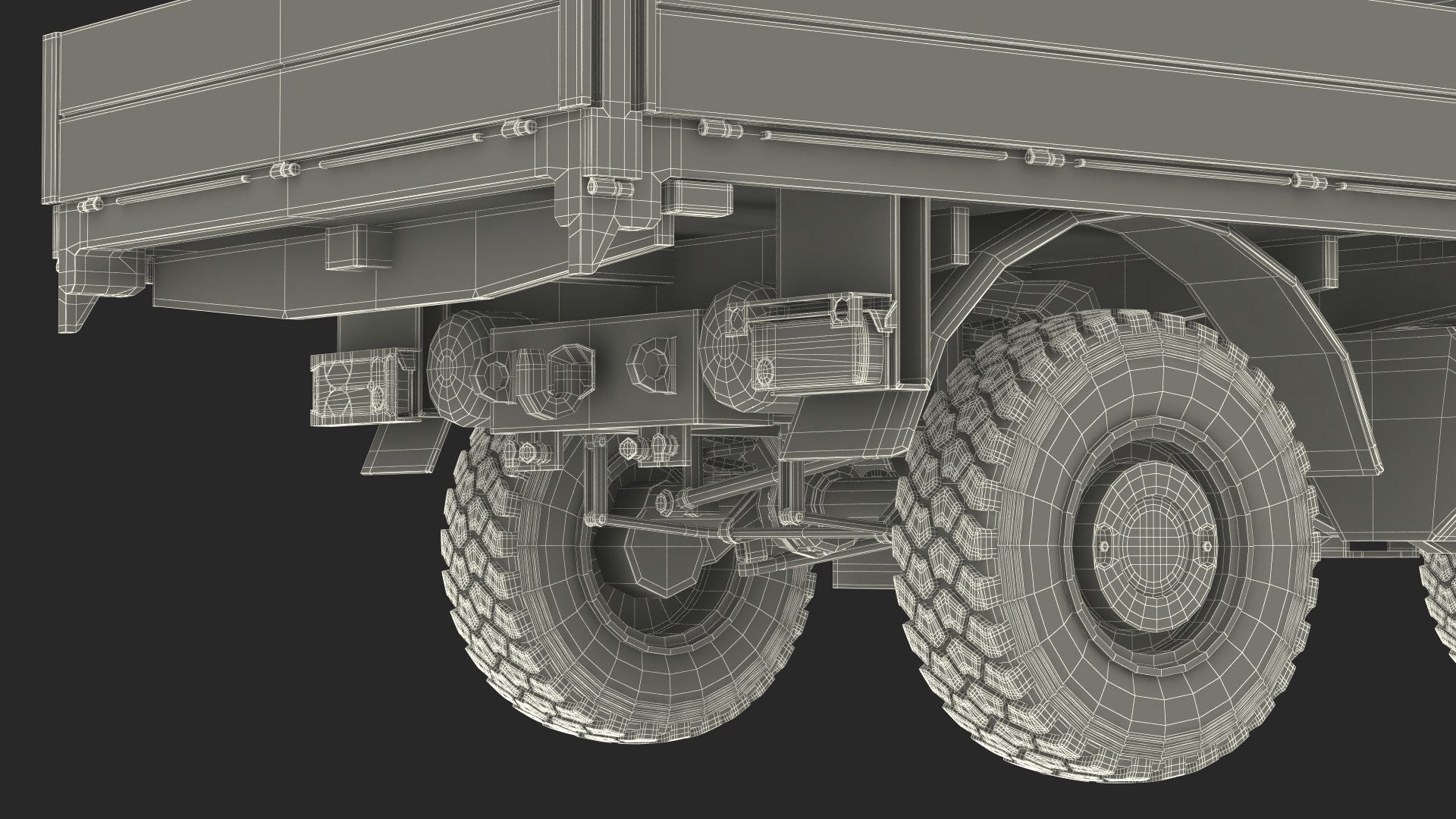 Mercedes Benz Unimog 4023 Off Road Vehicle Simple Interior 3D model ...