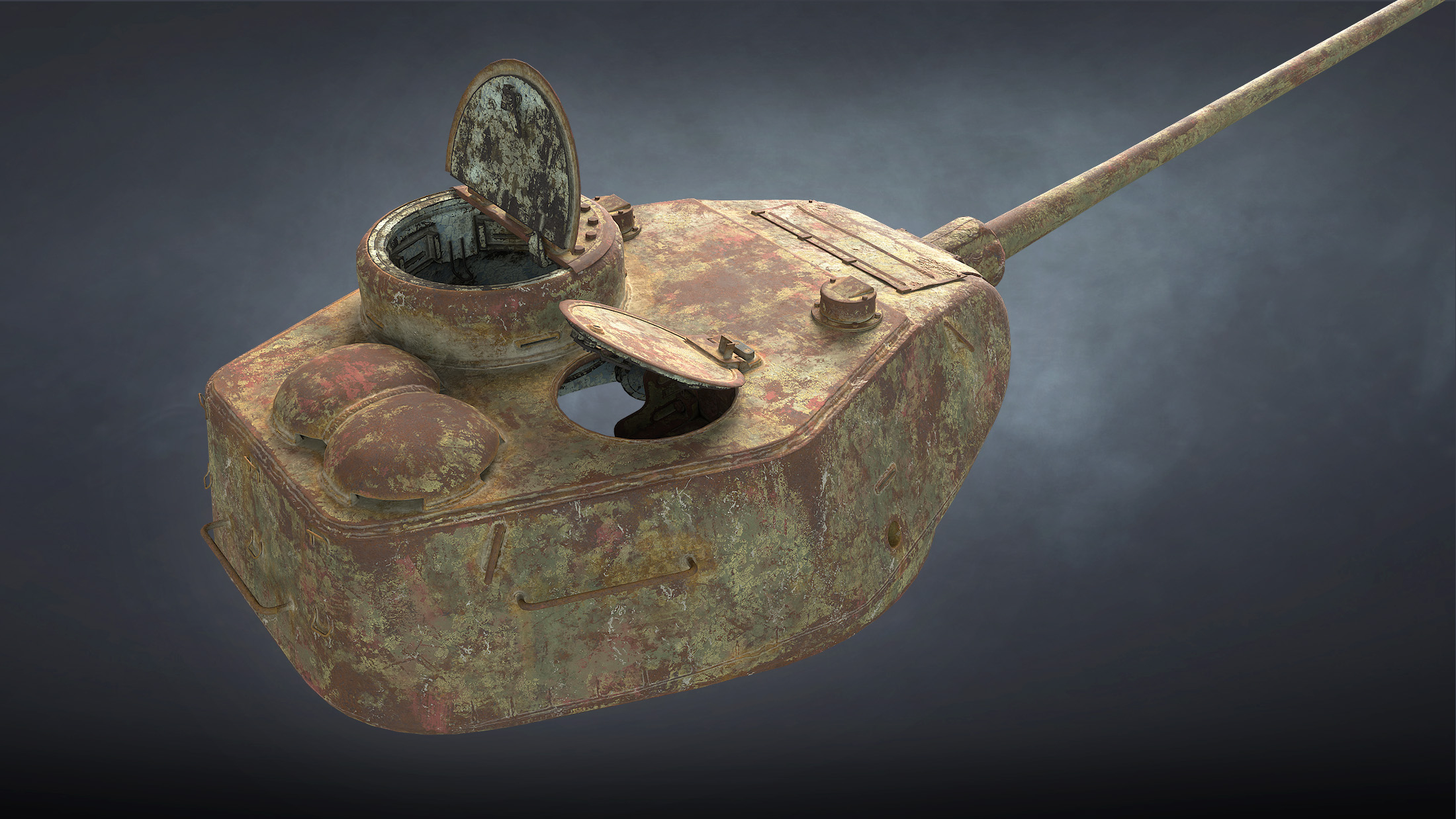 Tank T-34-85 Rusted 3D model - TurboSquid 1840014