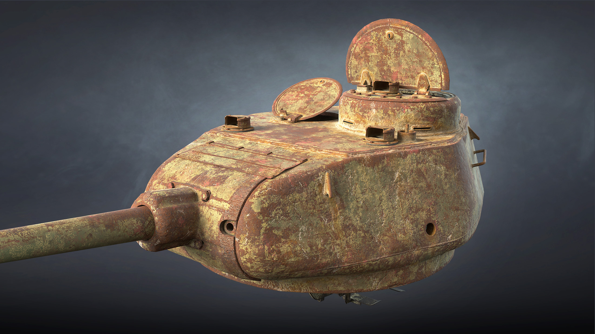 Tank T-34-85 Rusted 3D model - TurboSquid 1840014