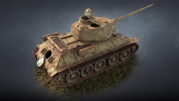 Tank T-34-85 Rusted 3D model - TurboSquid 1840014