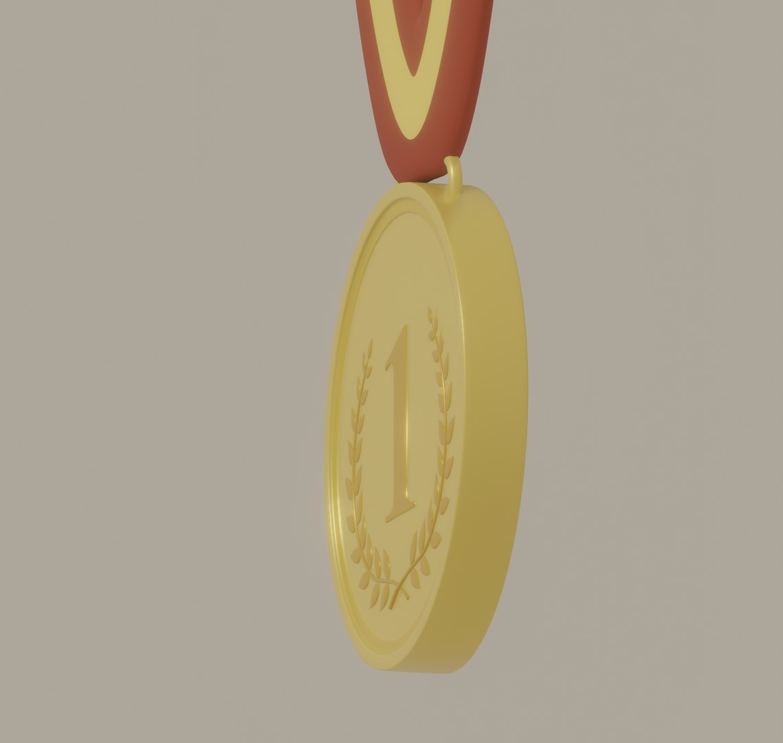 3D Gold Medal Award Model - TurboSquid 2196590
