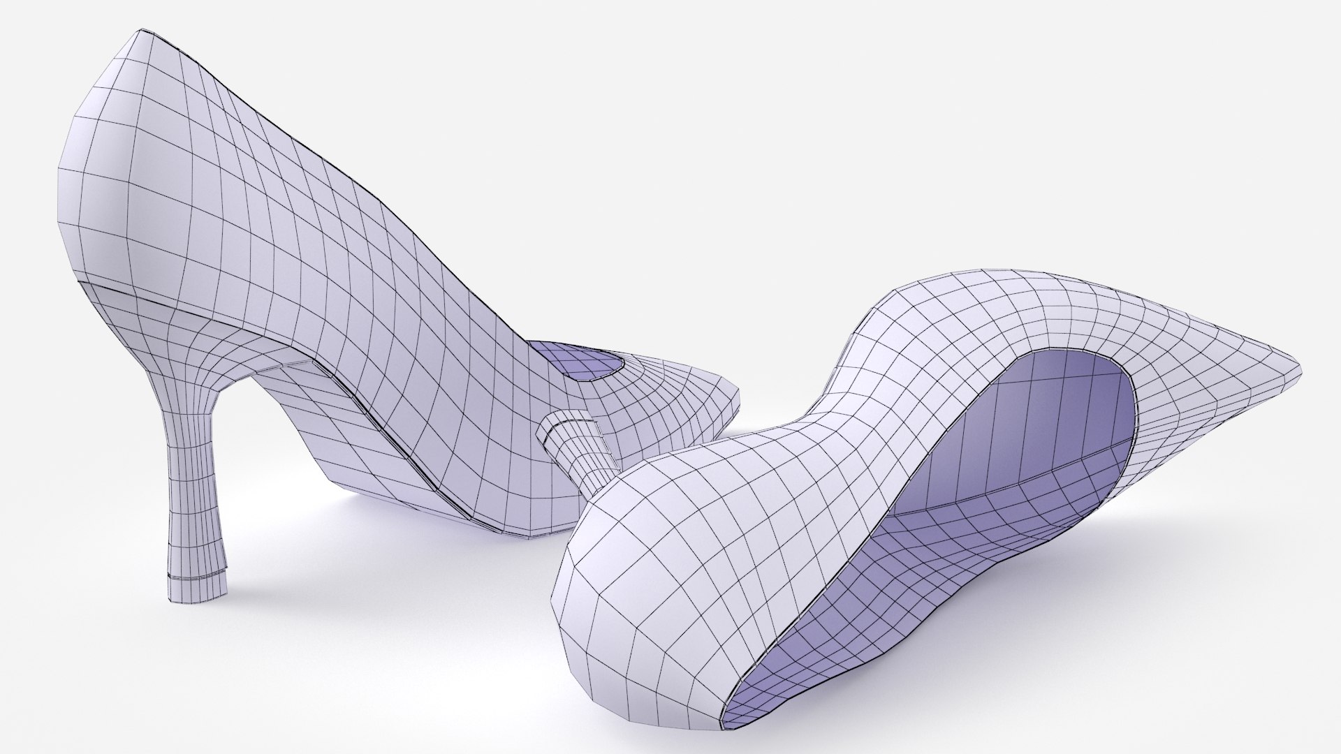 3D High Heels Women Shoes 02 Model - TurboSquid 2321767