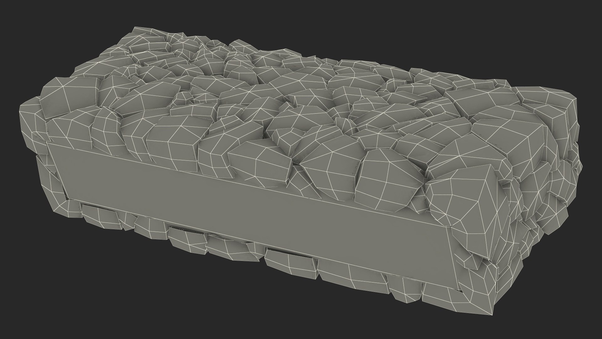 3D Stone Block Fence - TurboSquid 2288488