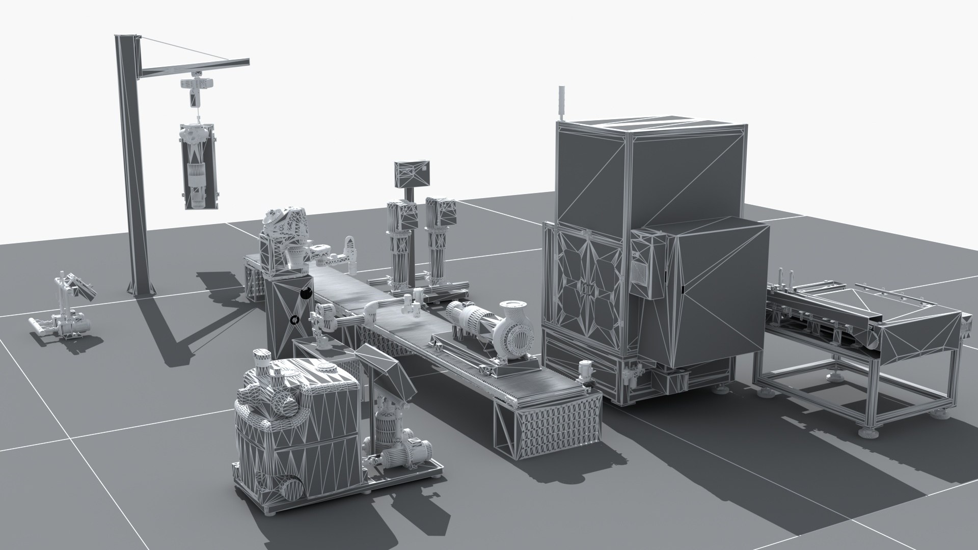 Industrial Equipment 32 - Motor Production Line 3D Model - TurboSquid ...