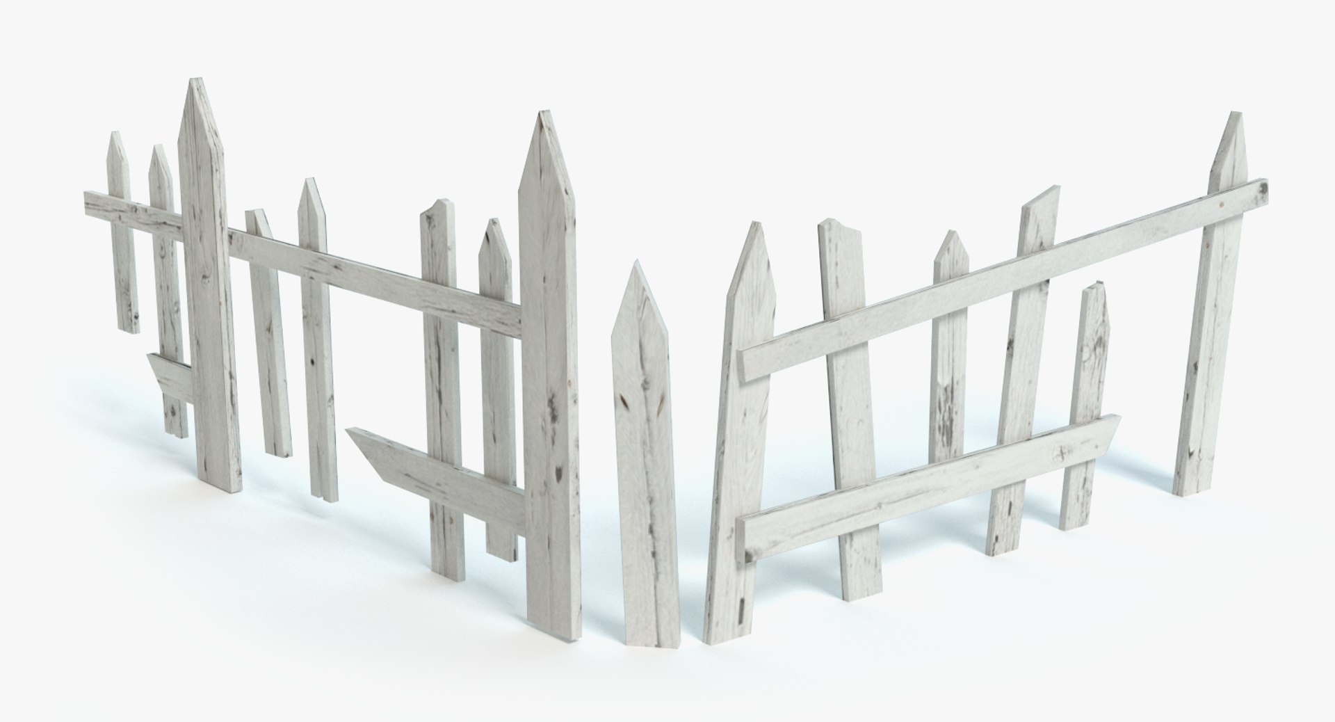 Broken Fence Obj