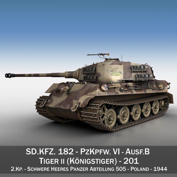 Tiger II Tank 3D Models for Download | TurboSquid