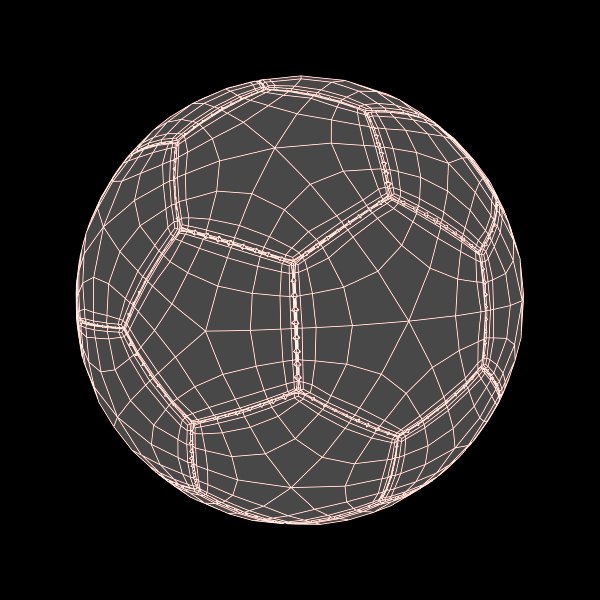 soccer ball stitch 3d model