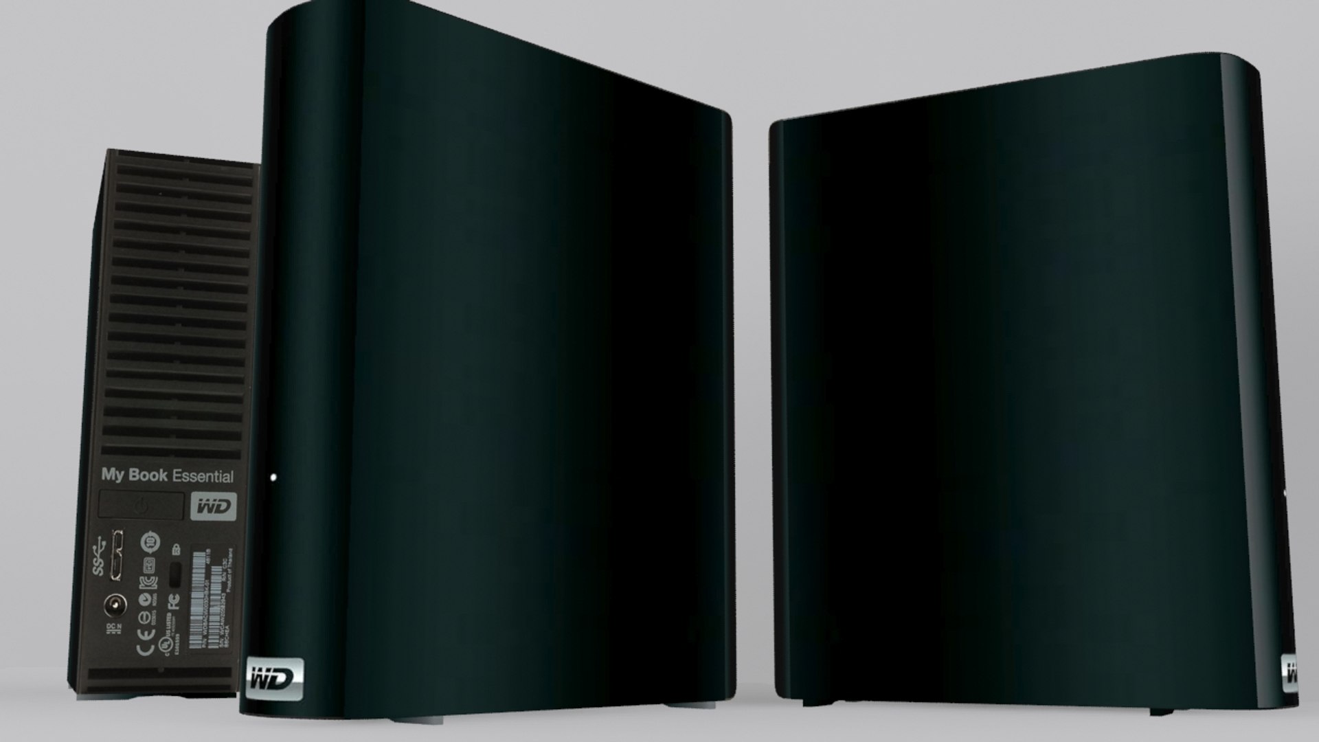 3d Model Western External Hard Disk