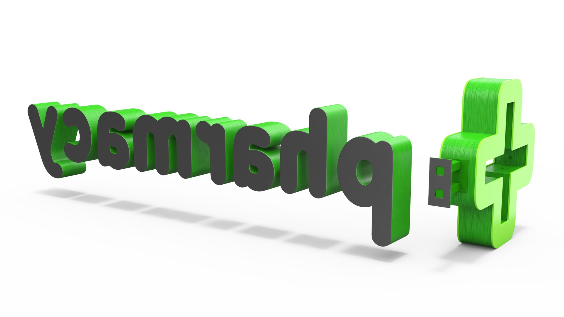 3D Pharmacy Sign model - TurboSquid 2092934