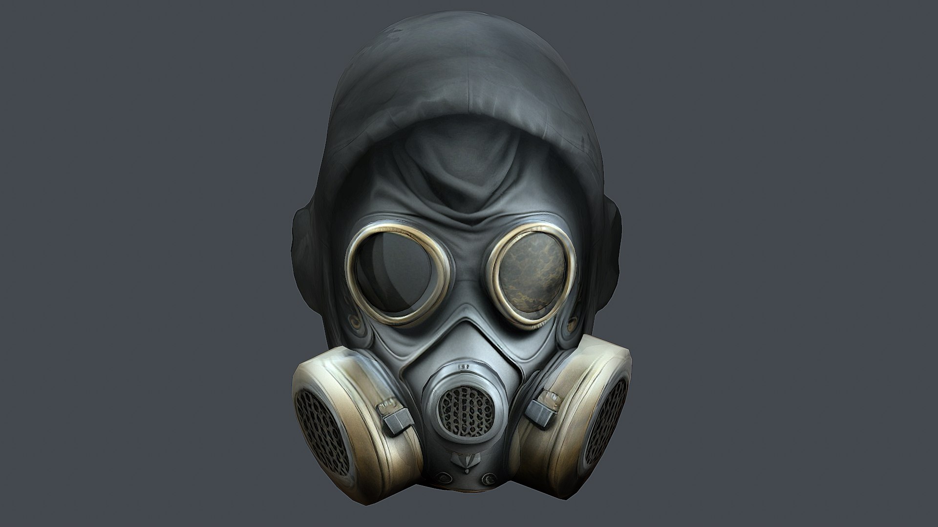 3D Gas Mask Protection Futuristic Isolated Equipment Model - TurboSquid ...