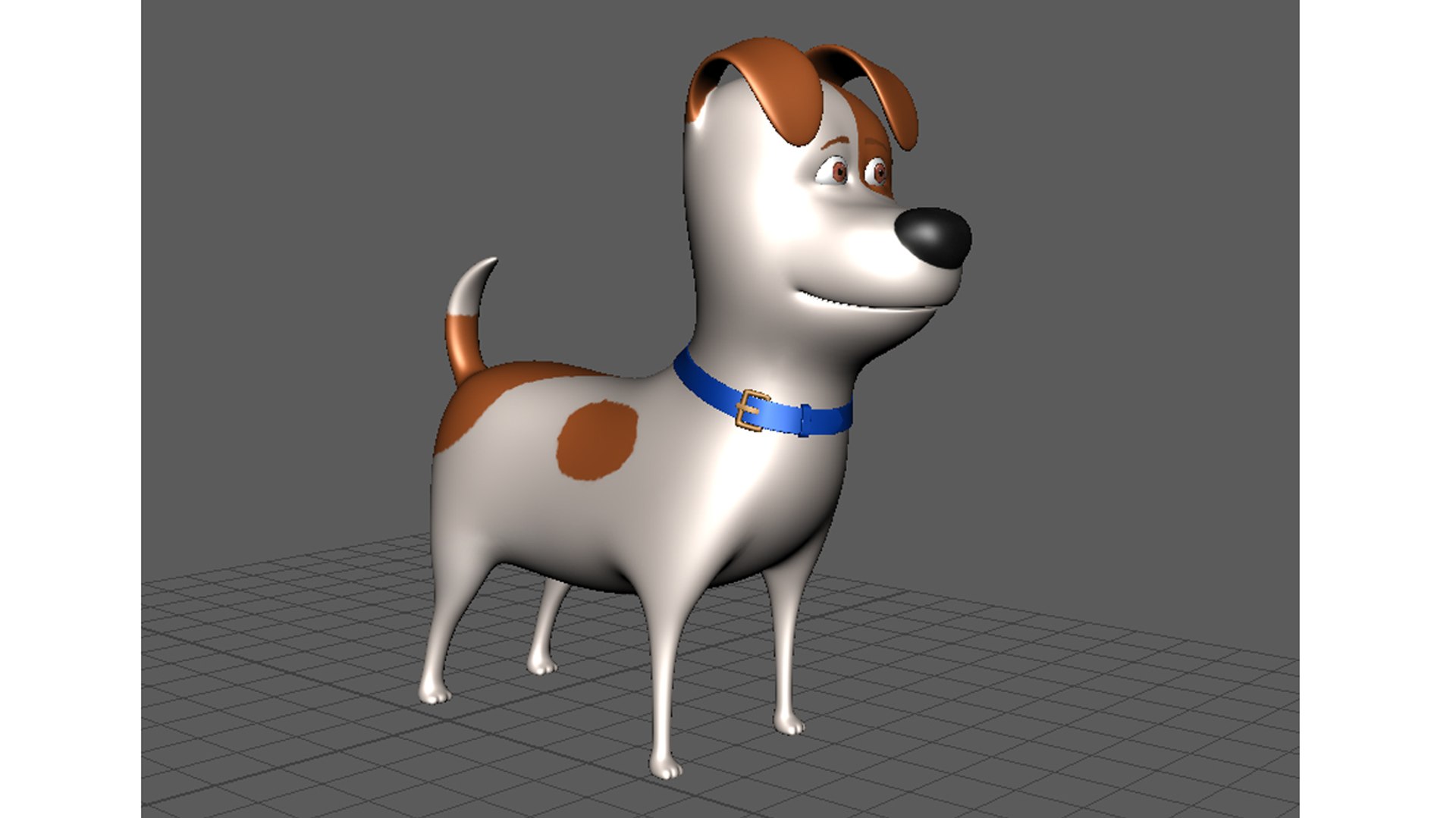 3D Model Cute Dog Cartoon - Max - TurboSquid 2276705
