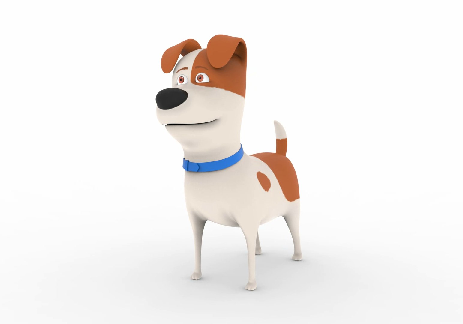 3D Model Cute Dog Cartoon - Max - TurboSquid 2276705