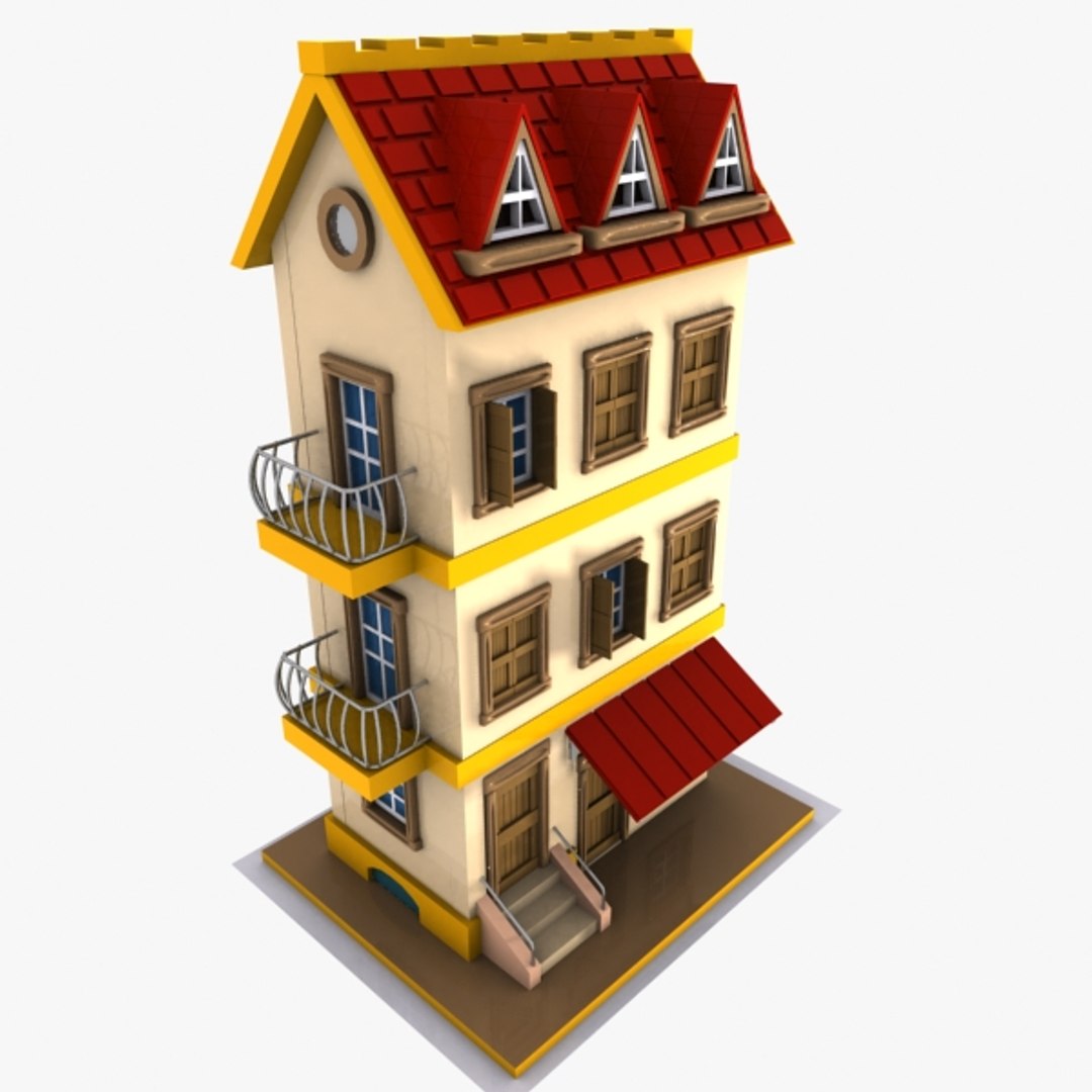 3ds Max Cartoon House Toon