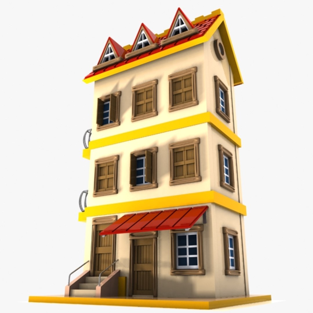 3ds Max Cartoon House Toon