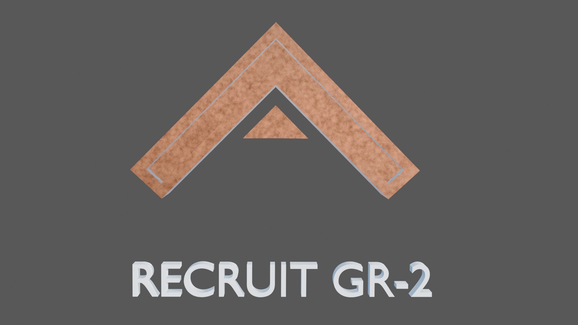 Military Rank Recruit Gr-2 3D Model - TurboSquid 2450177