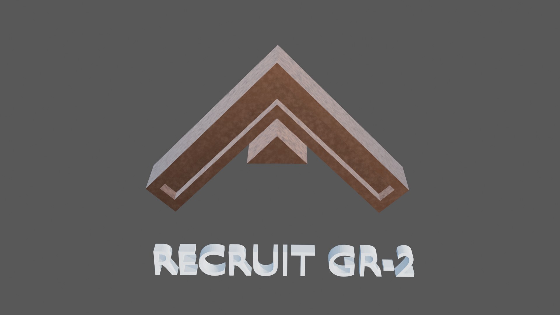Military Rank Recruit Gr-2 3D Model - TurboSquid 2450177