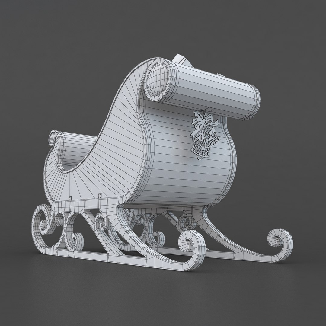 Sledge Santa Gifts 3D Model - TurboSquid 1219052