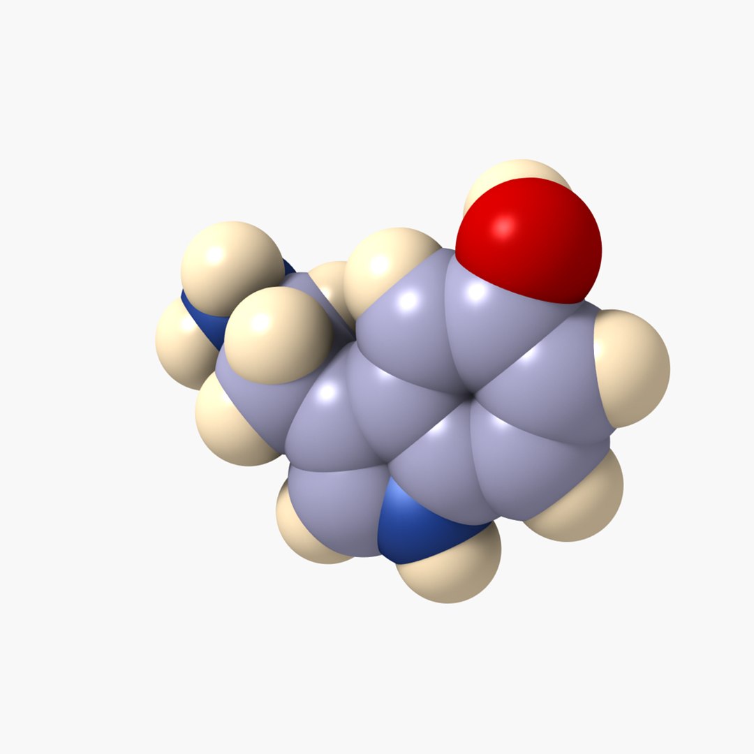 3dsmax Serotonin Molecule Neurotransmitters