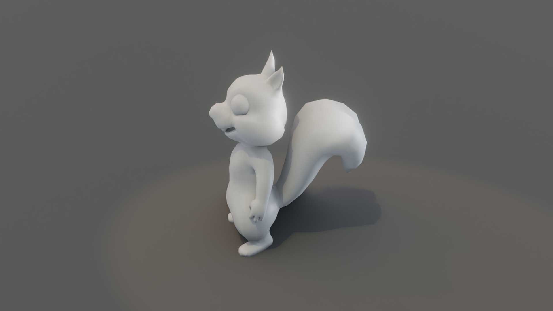 Cartoon Squirrel Animated And Rigged Base Mesh 3D - TurboSquid 2083723