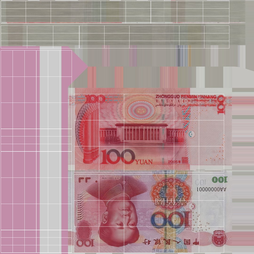 Stacked China Currency 100 Yuan Banknotes 3D Model - TurboSquid 2256160