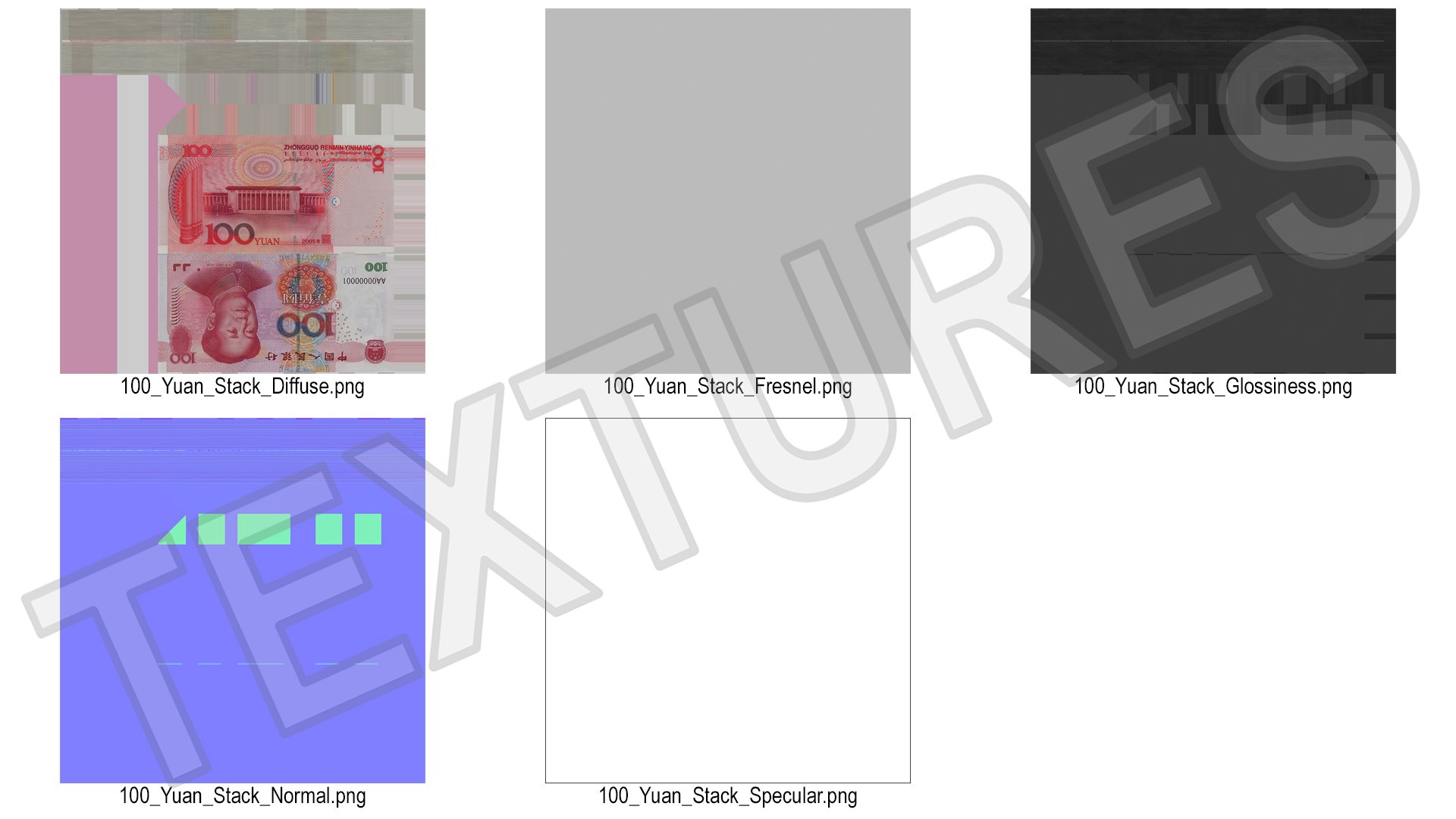Stacked China Currency 100 Yuan Banknotes 3D Model - TurboSquid 2256160