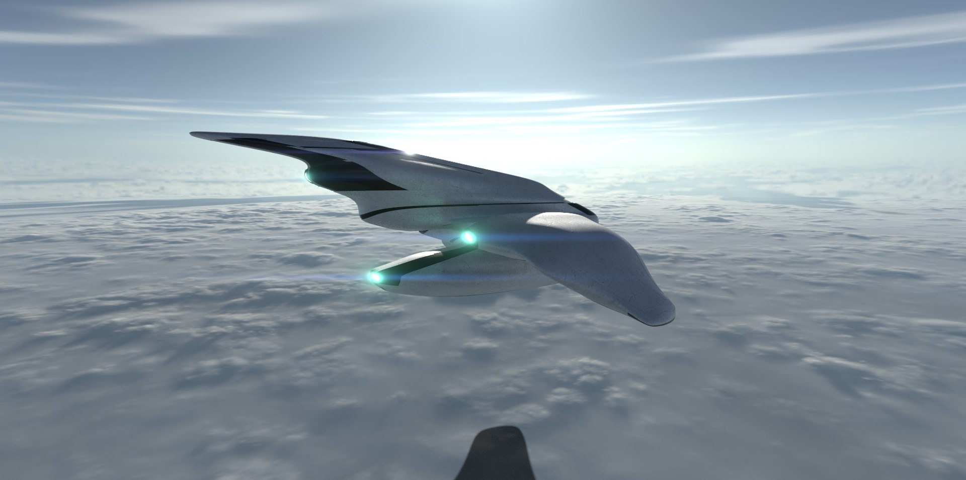 Bomber Spaceship 3D Model - TurboSquid 2240132