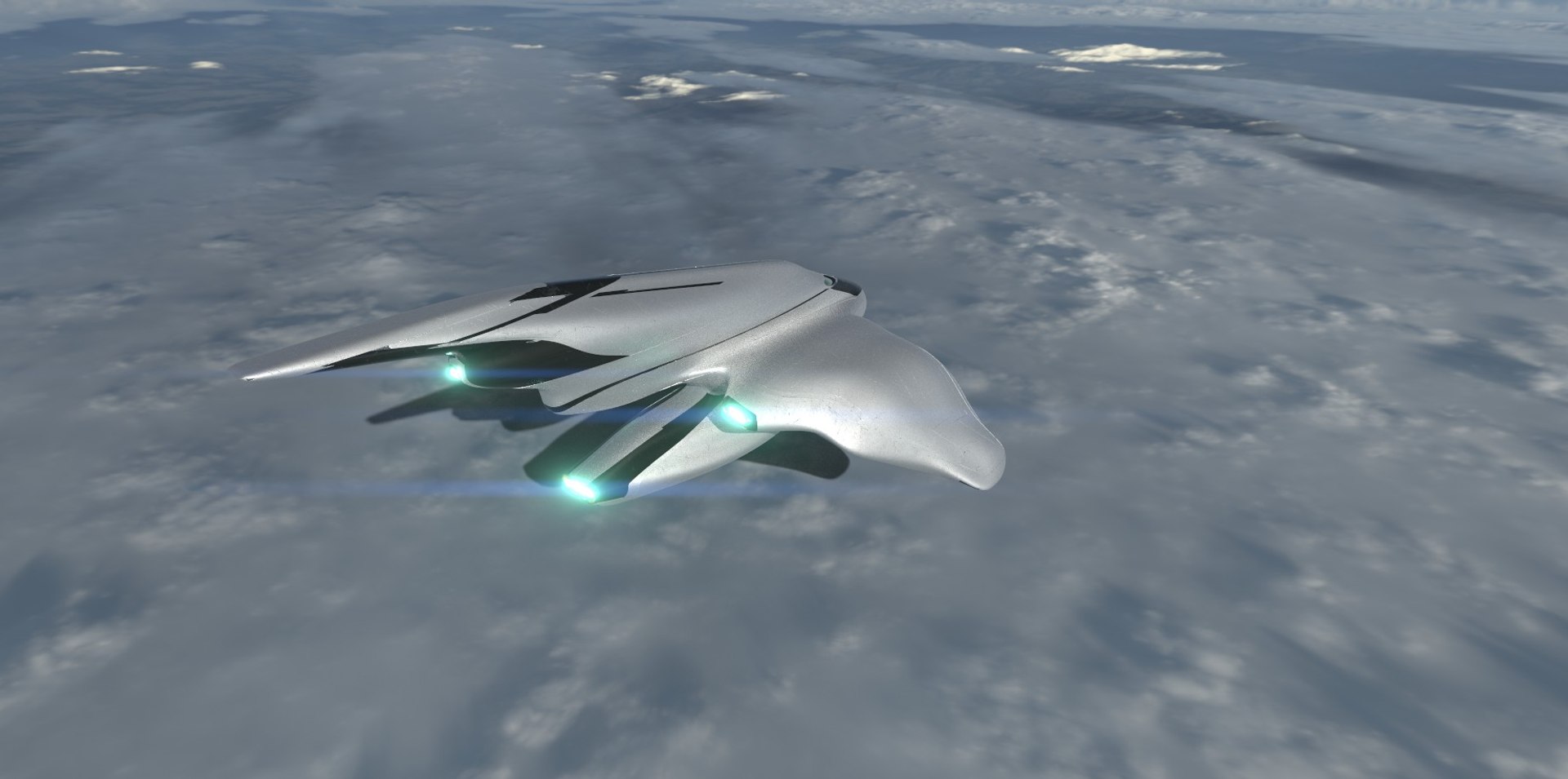 Bomber Spaceship 3D Model - TurboSquid 2240132