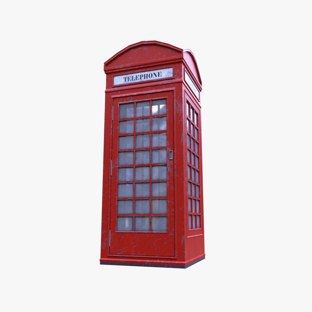 3D Telephone Box Phone Model - TurboSquid 1395235