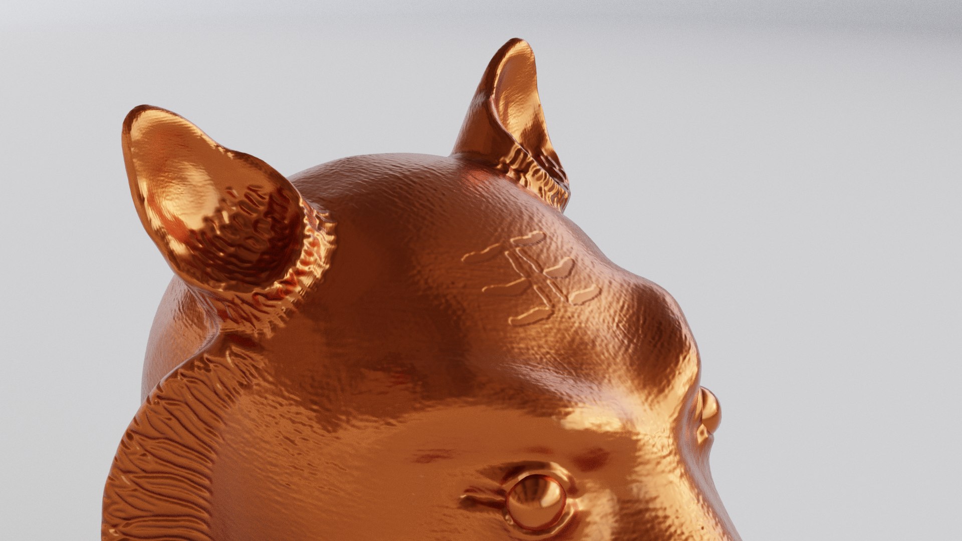 3D Model Tiger Bronze Head Old Summer Palace China Statue Zodiac ...