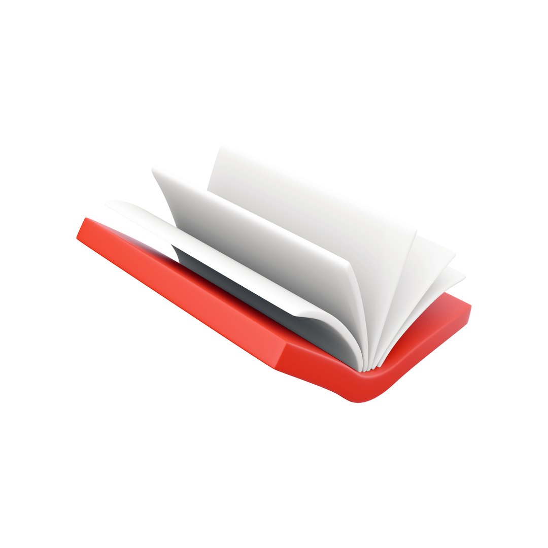 3D Open Book Model - TurboSquid 2013875