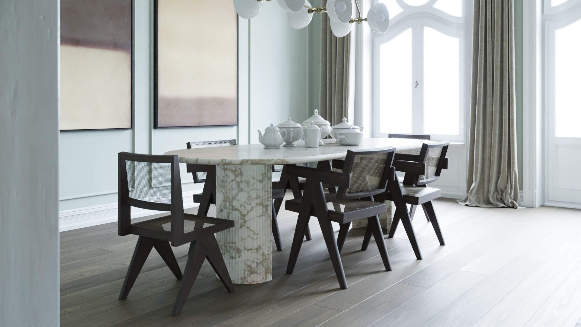 Fully Furnished Art Deco Apartment 3D - TurboSquid 2026070