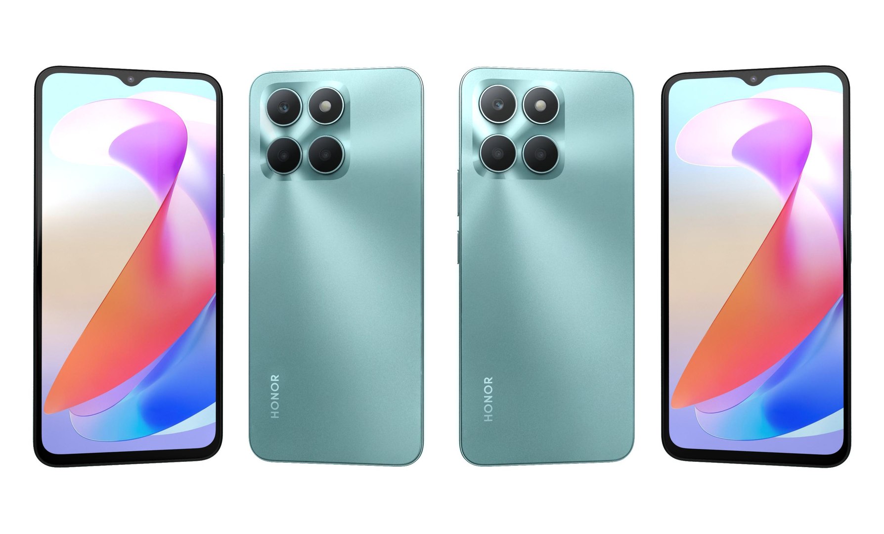 3D Honor X6a Green Model - TurboSquid 2111245