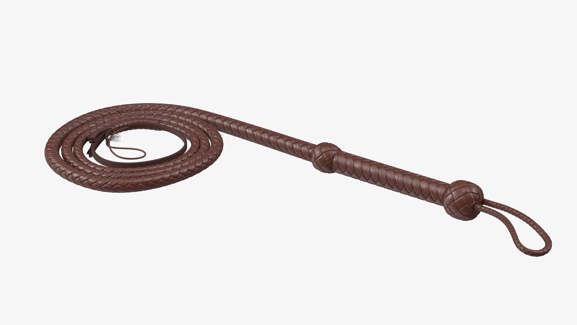 Cowboy Whip Brown Rigged For Cinema 4D Model - TurboSquid 2113382