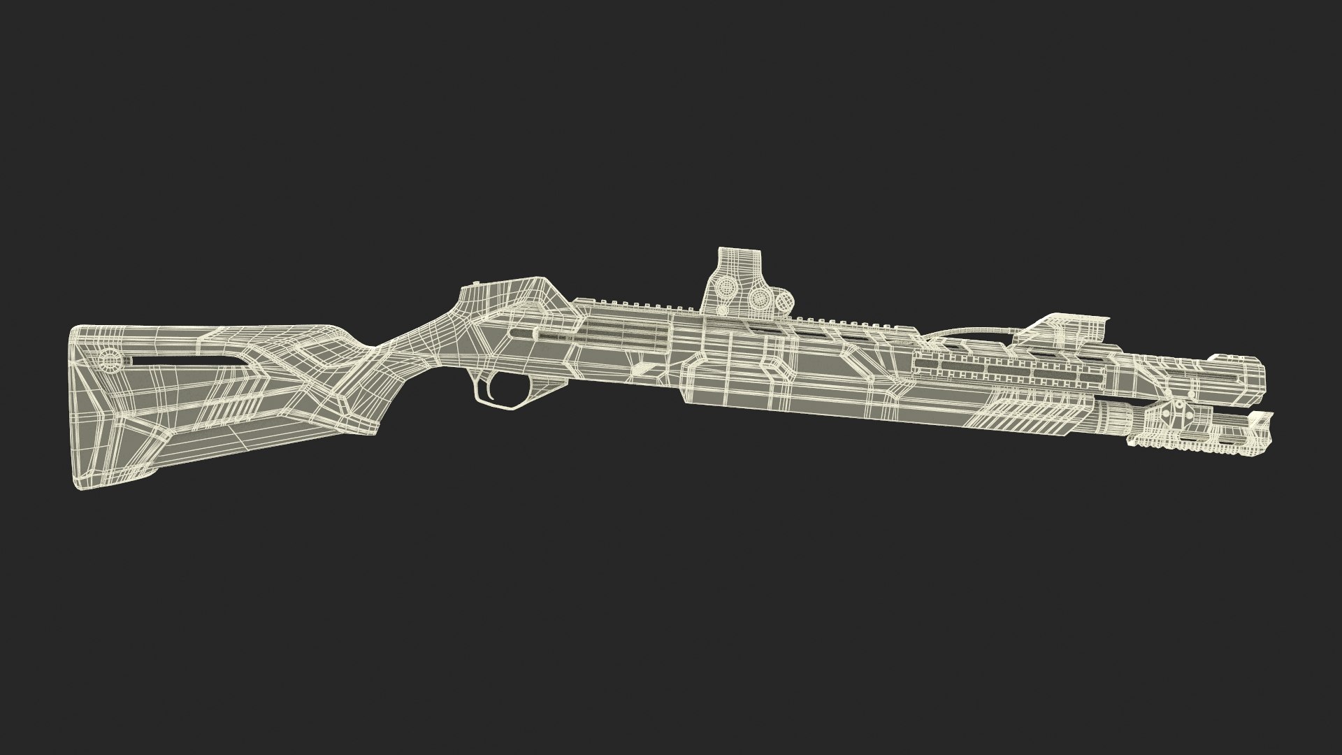 Kalashnikov Shotgun MP 155 Ultima Black 3D Model - TurboSquid 2101940