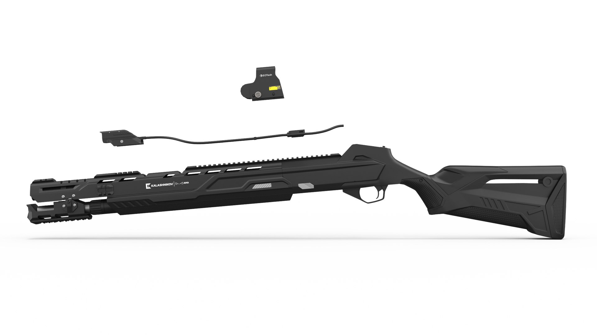 Kalashnikov Shotgun MP 155 Ultima Black 3D Model - TurboSquid 2101940